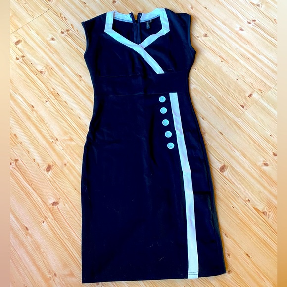 Miusol | Dresses | Miusol V Neck Dress Black And White Formal Small ...